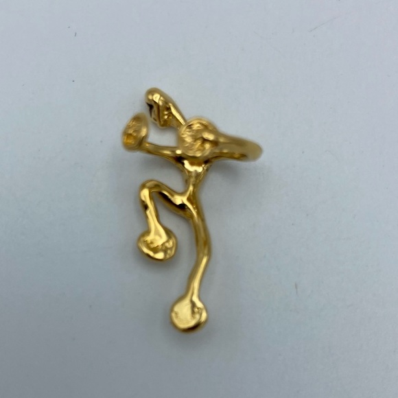 Jewelry | Nwot Alien 925 Silver Gold Tone Adjustable Ear Cuff ...